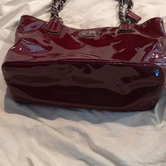 Coach | Bags | Coach Red Patent Leather Shoulder Bag | Poshmark